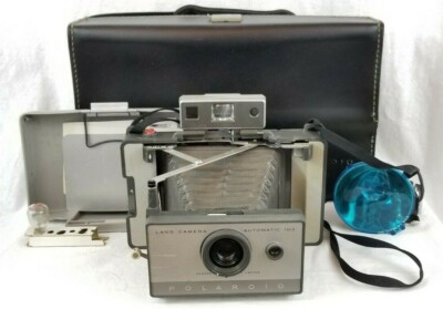 Vintage Polaroid Automatic 103 Folding Land Camera W/ Case, Manual, and ...