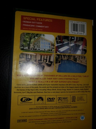 MTV Cribs Hip-Hop (DVD) Redman, Big Boi, Ice-T, Ludacris, Master P ...