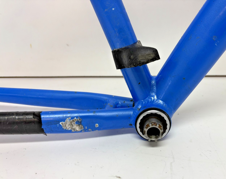 Bianchi Axis 49cm C-T Aluminum Road Bike Frame +Bottom Bracket Blue ...