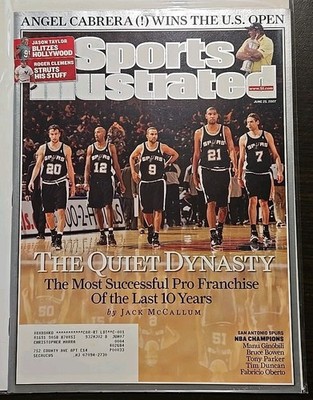 Sports Illustrated June 25 2007 San Antonio Spurs Dynasty | eBay