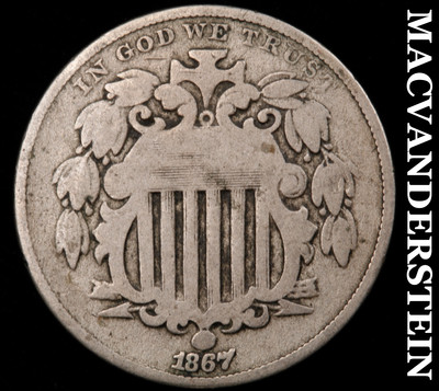 1867 Shield Nickel-Scarce Better Date No Reserve #D9110 | eBay