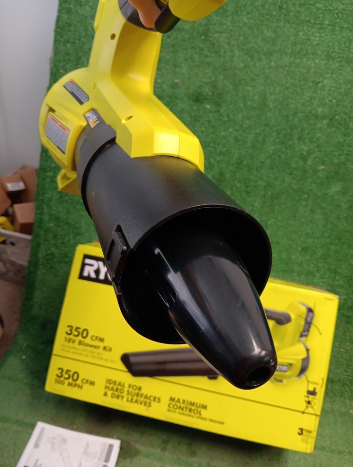 Ryobi ONE+ 18V 350CFM 100MPH Blower Kit PCLLB01K- NEW Open Box, TOOL ...