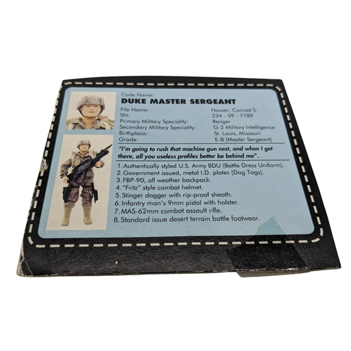 Action man / GI Joe Duke 1993 filecard 12” Figure | eBay