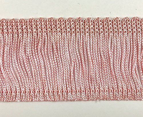 TRIMPLACE Pink 2" Rayon Chainette Fringe - 9 Yards | eBay