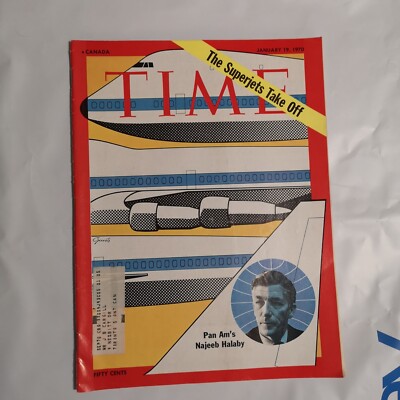 Time Magazine January 19 1970 Pan Am's Najeeb Halaby / The Superjets ...