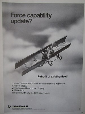 9/1982 PUB THOMSON-CSF AVIONIQUE AIRBORNE RADAR ESM ECM DISPLAYS ...