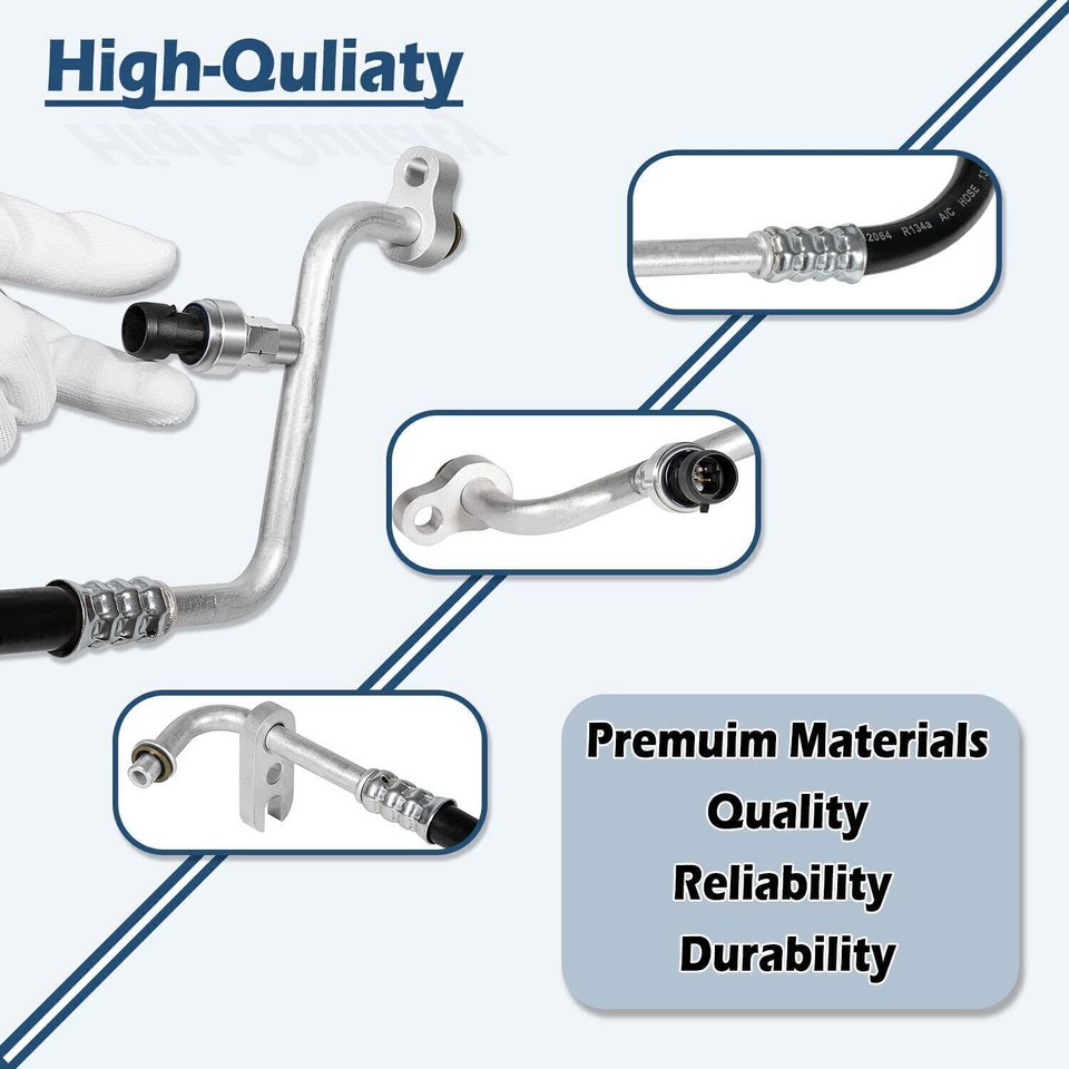 15-34440 AC Compressor Condenser Hoses Assembly For GMC Acadia, Buick ...