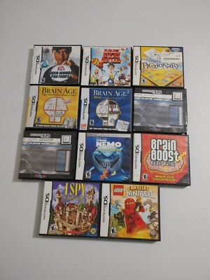 Nintendo DS Game Lot 11 Games Total. Sport, Game, Action, Puzzle. Same ...