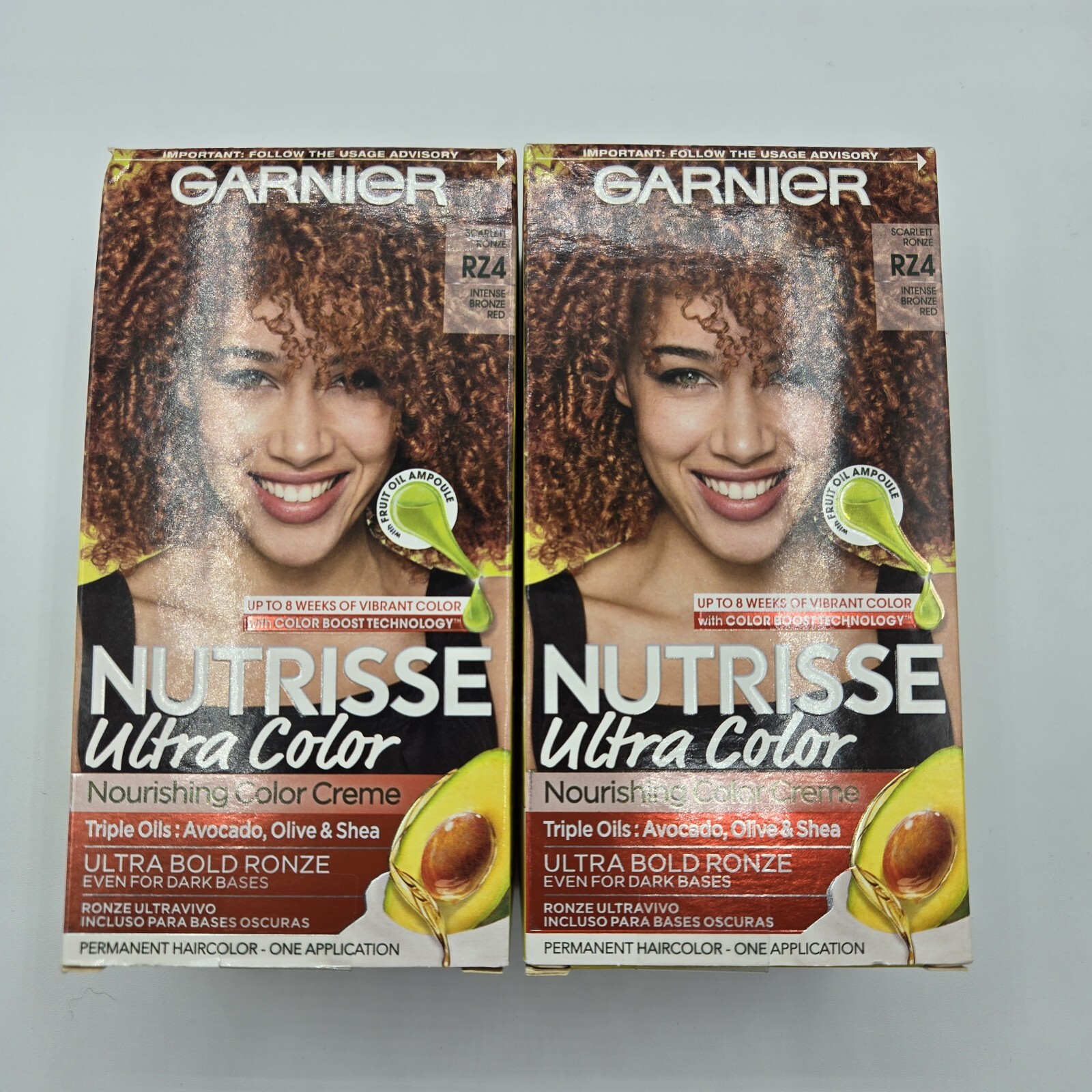 Garnier Nutrisse Nourishing Hair Color Intense Bronze Red , Set Of 2 ...