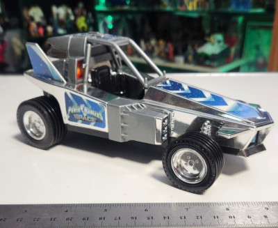 Vtg Power Rangers Bandai Space Silver Galactic Rover Vehicle Toy Car ...