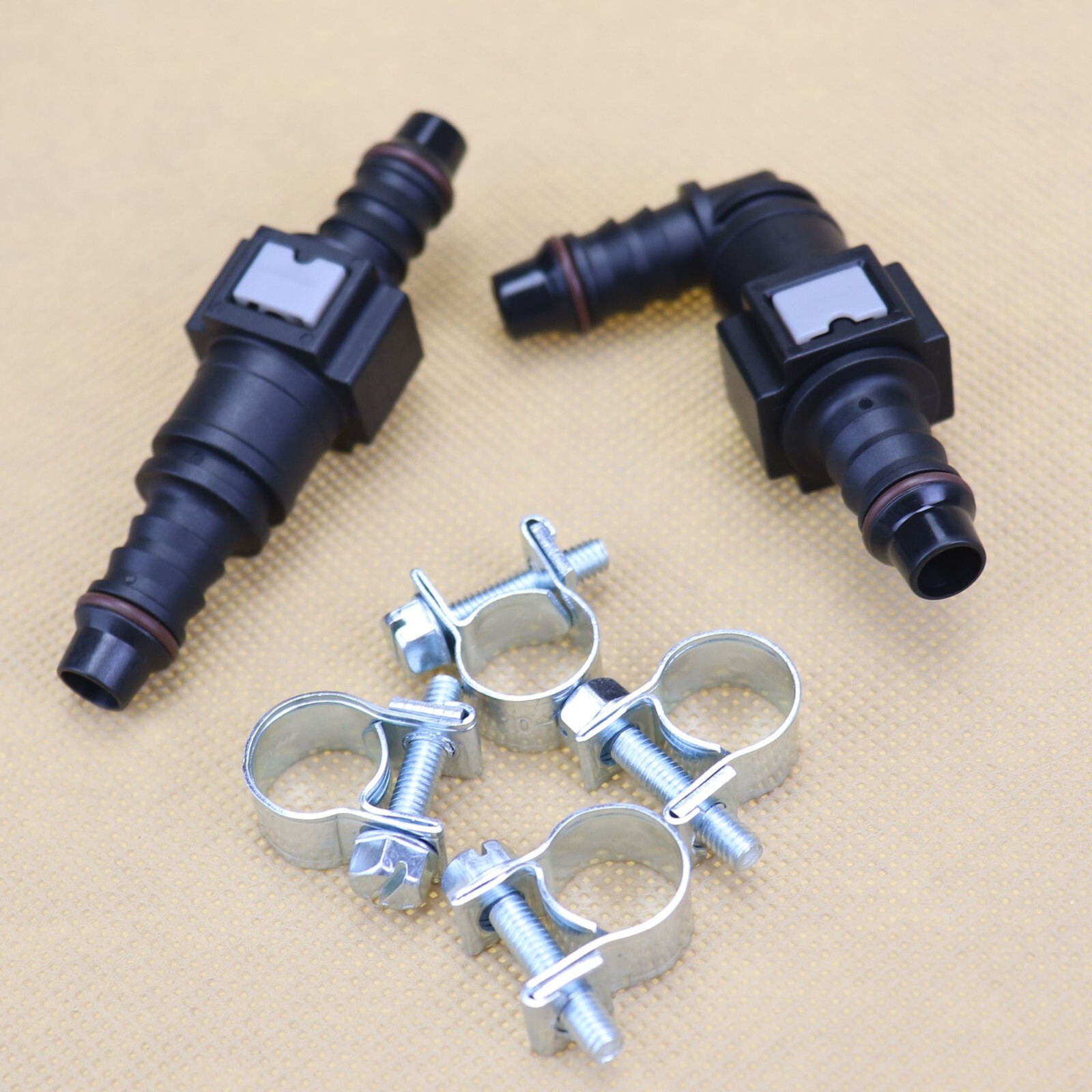 NEW 2 pairs Nylon Fuel Line Quick Connect Release Hose 7.89mm SAE 5/16 ...