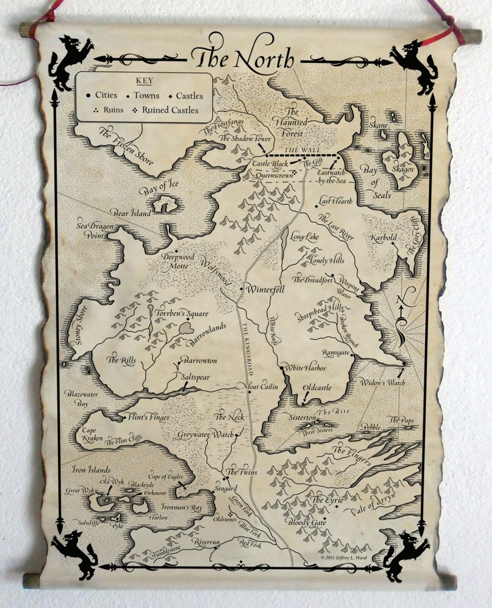 Mappa Dettagliata Di Westeros Quaderno Di Westeros | Il Trono Di Spade