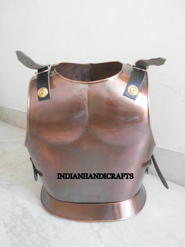 Medieval spartan copper plating chest cuirass Breastplate Halloween ...