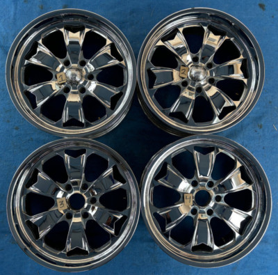 (4) 20" CENTERLINE ACE II 6 LUG CHROME ALLOY WHEELS 20X8.5 RIMS 6X5.5 ...