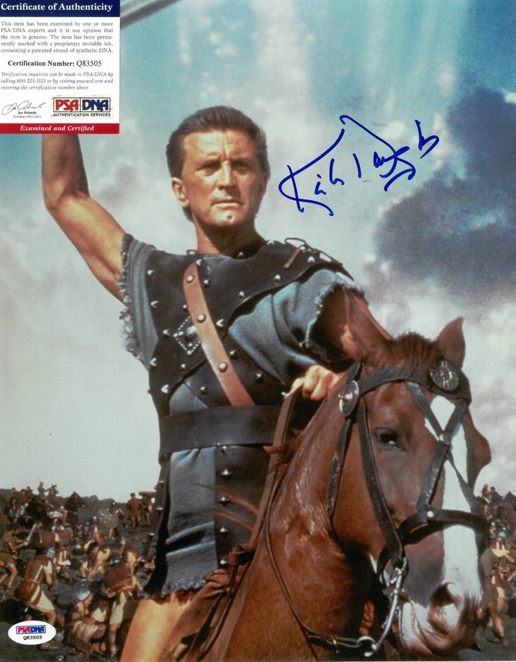 Kirk Douglas Spartacus Signed 11x14 Photo Autographed PSA/DNA COA | eBay