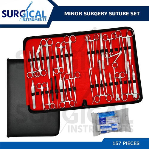 157 Pcs Minor Surgery Suture Set Surgical Veterinary Instrument Kit ...