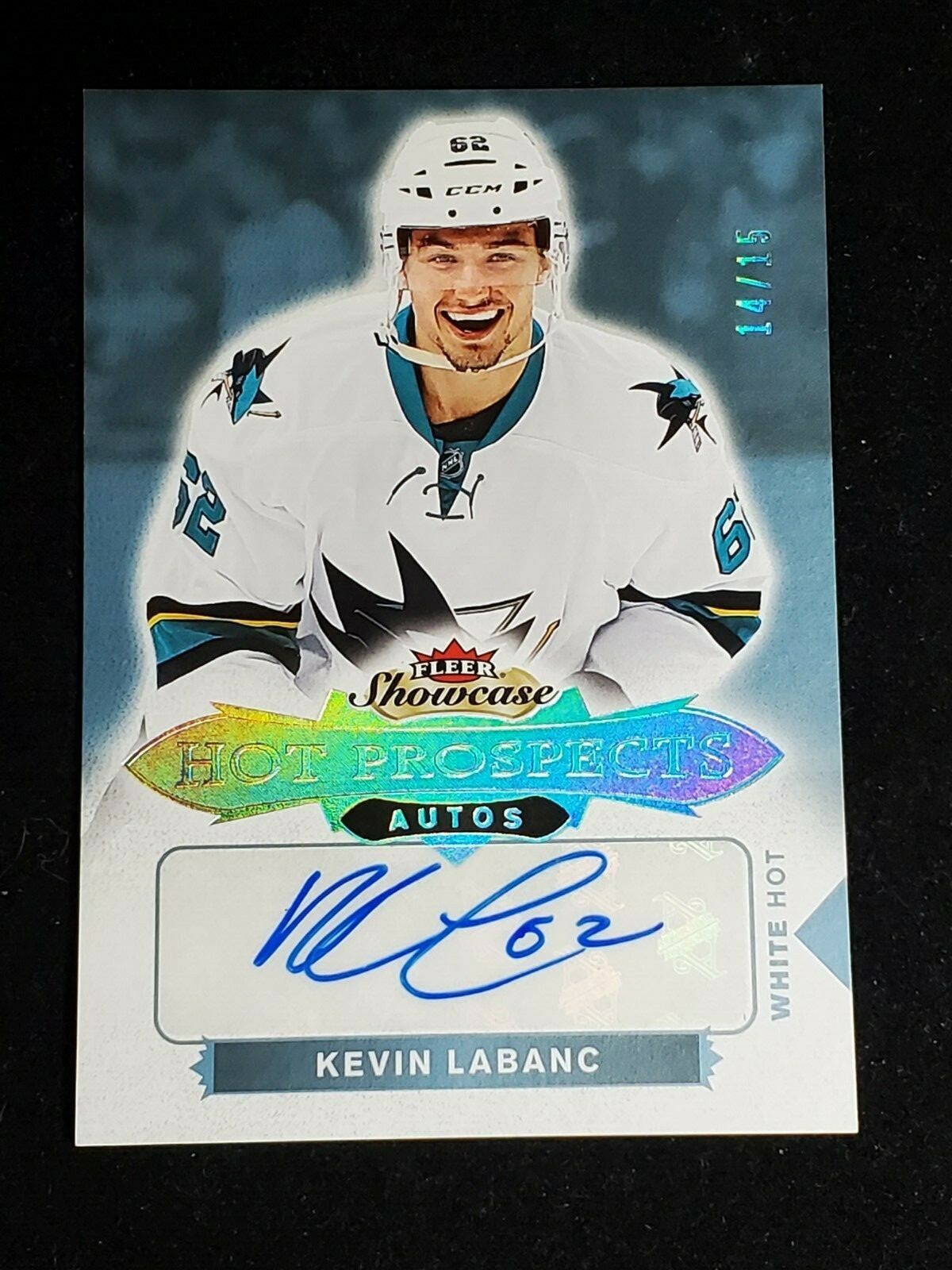 2016-17 Upper Deck Fleer Showcase - Hot Prospects Autos White Hot #175 ...