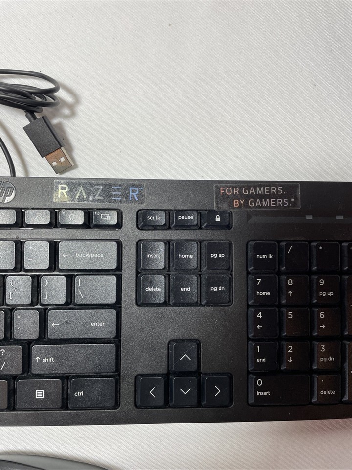 HP 125 Wired Desktop PC Keyboard & Mouse Bundle Black TPA-P001k | eBay