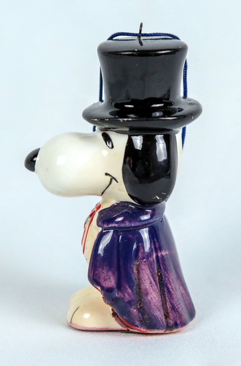 Vintage 1966 Ceramic Snoopy Magician Christmas Ornament 3” Tall Peanuts ...