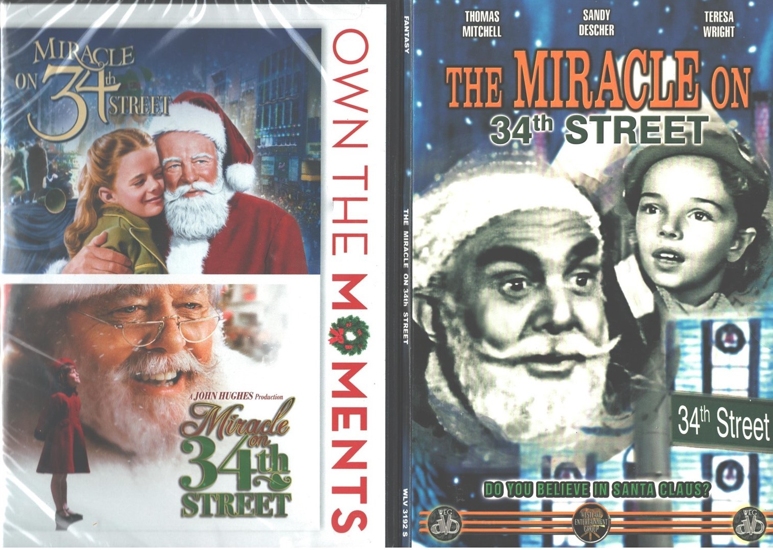 MIRACLE ON 34th STREET: Christmas Triple Feature-Original-TV Show ...