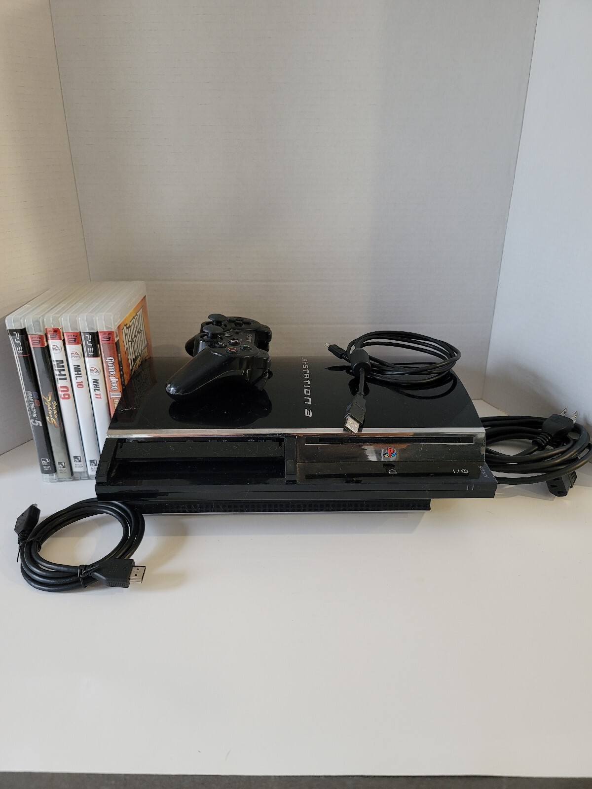 Playstation 3 80GB CECHE01 Backwards Compatible Console Plays PS3 PS2 ...