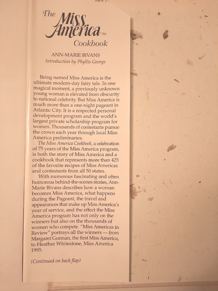 The Miss America Cookbook Favorite Recipes From All 50 States | eBay