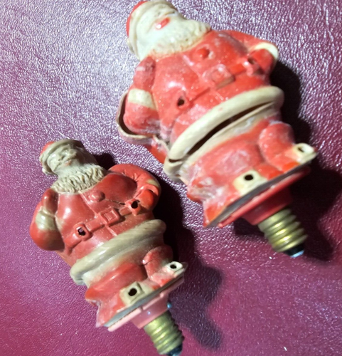 2 Vintage NOMA Christmas Fancy Figures Snap-on, SANTA CLAUS C6 | eBay