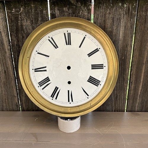 large jewelers regulator precision clock porcelain dial , antique ...