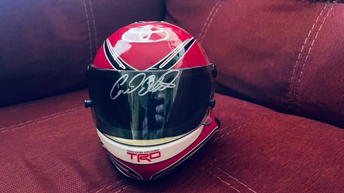 Toyota NASCAR Racing Mini Helmet Signed Carl Edwards + 5 Autographs ...