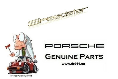 PORSCHE 356 SPEEDSTER LOGO EMBLEM GOLD GENUINE 64455932140 644 559 321 ...