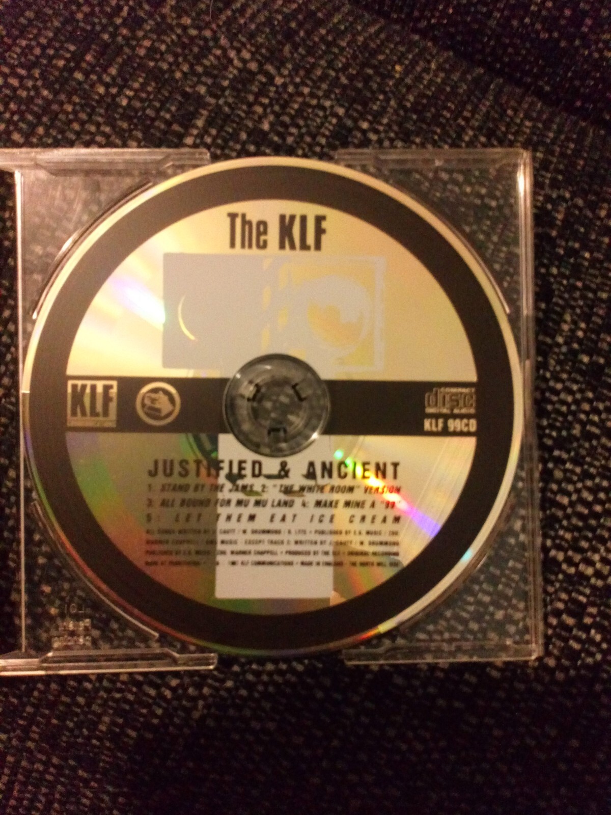THE KLF JUSTIFIED AND ANCIENT CD SINGLE 1991 | eBay UK