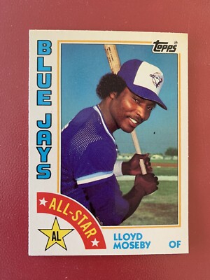 1984 Topps Tiffany 403 Lloyd Moseby Blue Jays All Star NM/Mint! | eBay