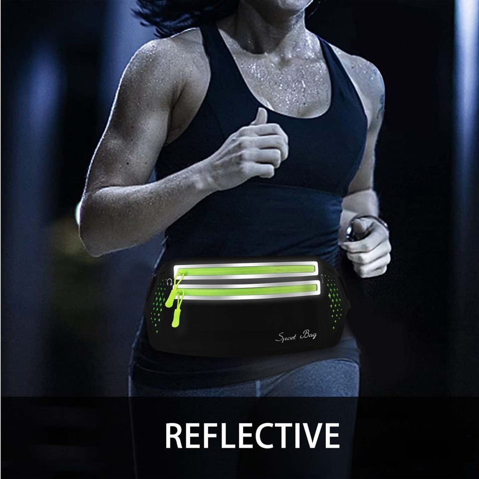 Waterproof Running Belt Fanny Pack Waist Pouch Outdoor Hiking Jogging ...