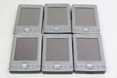 Lot of 6 DELL Pocket PC AXIM X3 PDAS As Is Untested W/Battery & Stylus ...