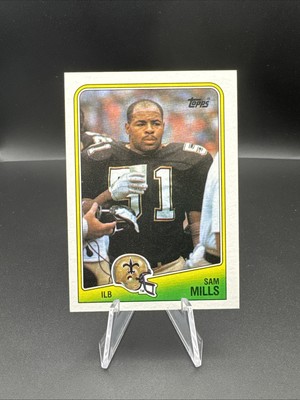 1988 Topps Football Sam Mills RC #65 New Orleans Saints | eBay
