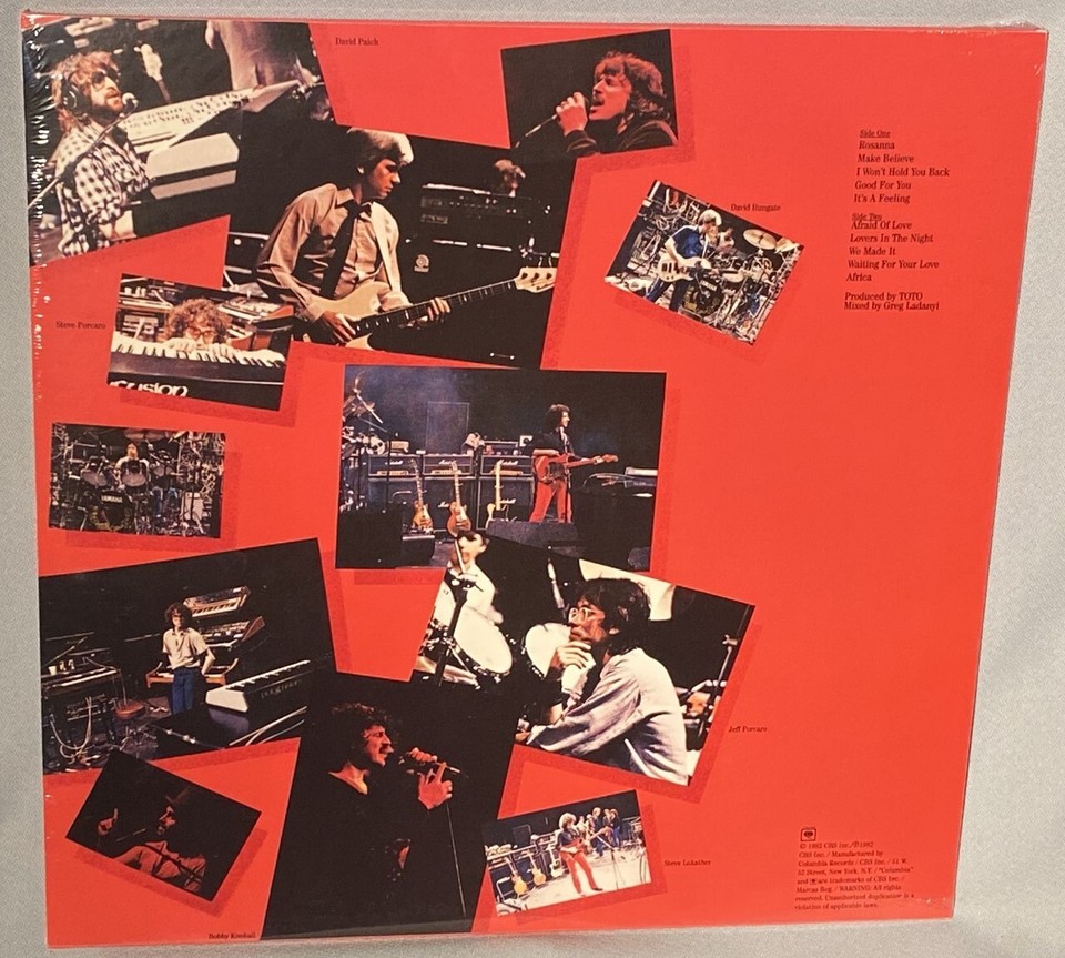 LP TOTO IV (180g VINYL, SPEAKERS CORNER, PALLAS, GERMANY, 2013) NEW ...