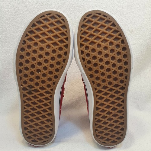 Vans Off The Wall Red Suede Skate Shoes 721356 High Top Kids Size 3 ...