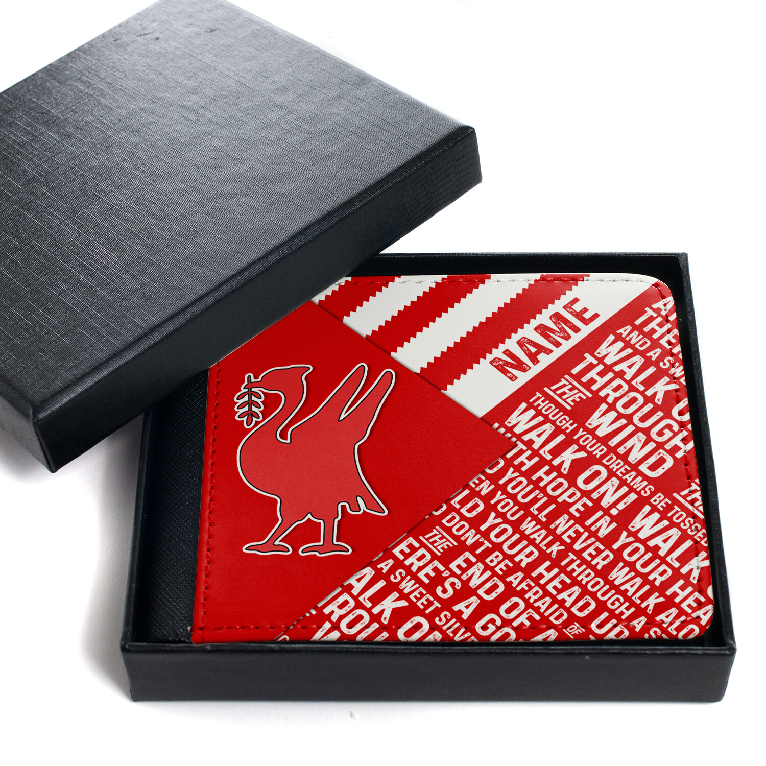 Personalised Liverpool Wallet Retro Football Bi Fold Coin Card Dad Gift ...