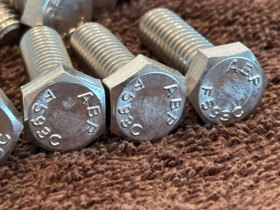 5/16-18 X 1" Lg. Hex Bolts, ASTM F593 Gr C, 304 Stainless Steel, Lot of ...