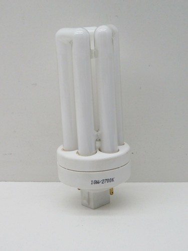 (3-Pack) Compact Fluorescent 18-Watt Triple Lamp Light Bulb 2700K 2-Pin ...