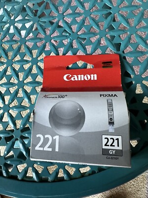 Canon CLI-221GY Gray Ink Tank Cartridge 9ml for PIXMA MP980/MP990 Set ...