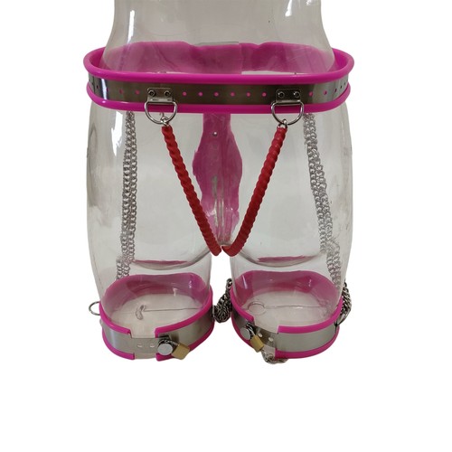 Female Adjustable Stainless Steel Chastity Belt Lock Pants Binding ...