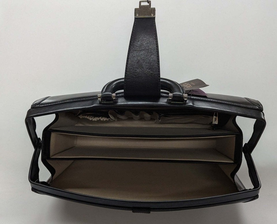 Bosca Old Leather Black Partners Briefcase #823-59 | eBay