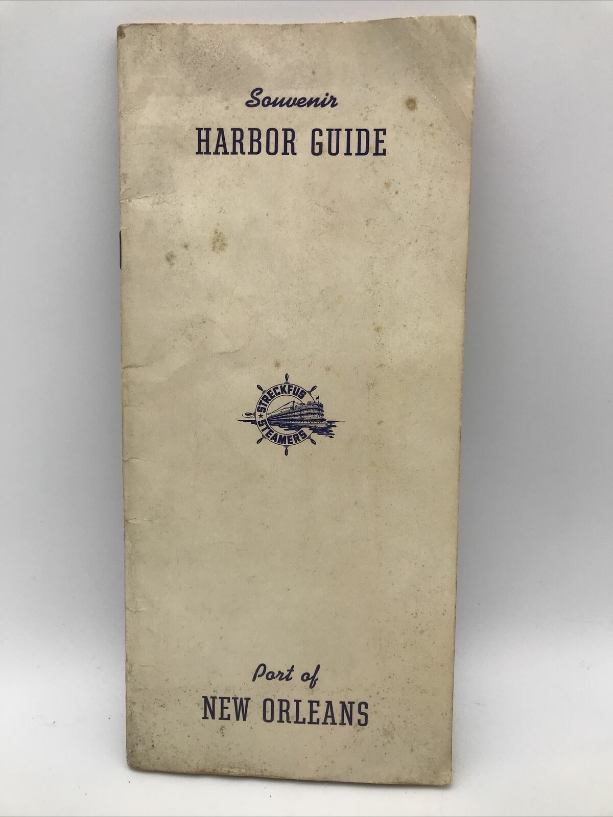 1941 STRECKFUS STEAMERS PORT OF NEW ORLEANS SOUVENIR HARBOR GUIDE ...