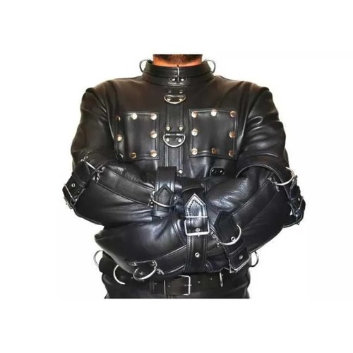 Leather Sleep Sack Full Body Bondage Restraint Bag with Adjustable ...