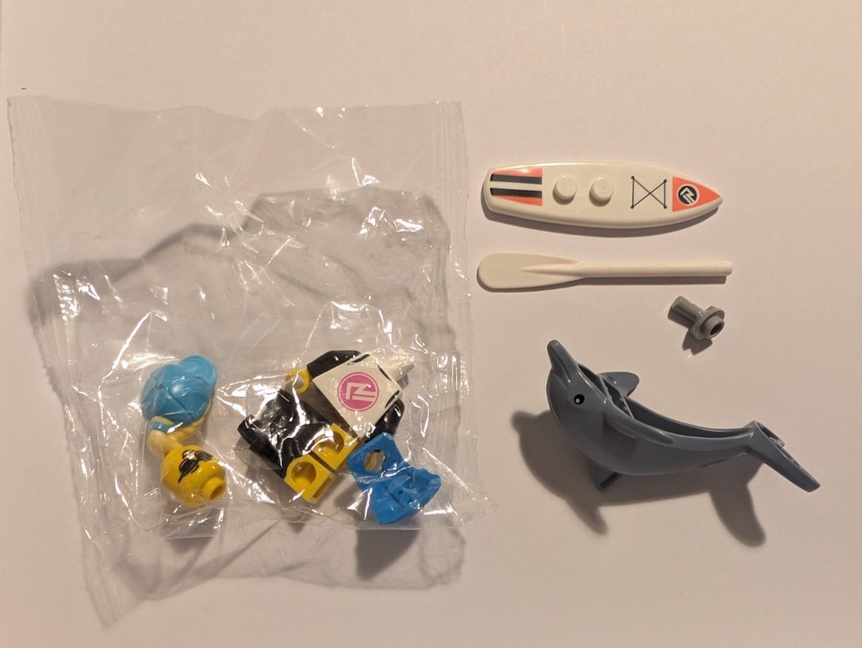 Lego Paddle Surfer with Dolphin Series 21 Minifigure 71029 | eBay