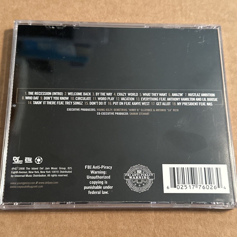 The Recession by Young Jeezy (CD, 2008) 602517760264 | eBay