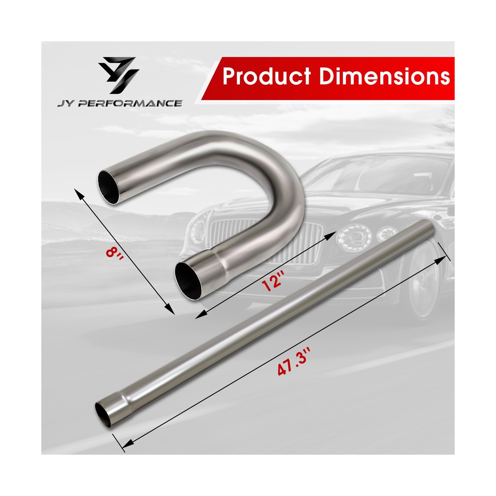3 Inch Universal T304 Stainless Steel Exhaust Pipe Tubing Kit Custom ...