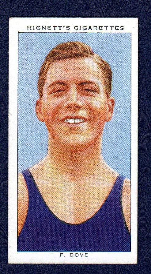 Hignett FRED DOVE Swimming Champion - Original 1936 Cigarette Card | eBay