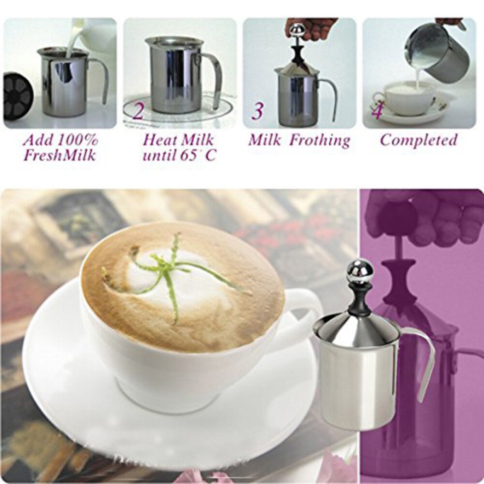 Milk Frother Small Frothing Pitcher Pitchers Baby Creamer Stainless ...